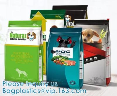 China Custom Printed Stand Up Pouch with Slider Zipper for Pet Food Coffee and Nutrition Bars 5000pcs MOQ for sale