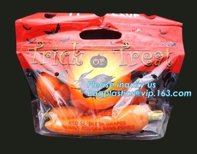China Custom Printed Anti-Fog Fruit Vent Bag with Zipper 20x30cm Moisture Proof Produce Pouch for sale