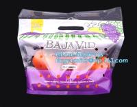 China Custom Printed Anti-Fog Fruit Vent Bag with Zipper 20x30cm Moisture Proof Produce Pouch for sale