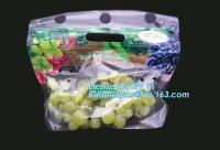 China Custom Printed Anti-Fog Fruit Vent Bag with Zipper 20x30cm Moisture Proof Produce Pouch for sale