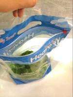China BOPP Anti Fog Fresh Lettuce Salad Fruits Packaging Bags 35micron Custom Printed Logo for sale