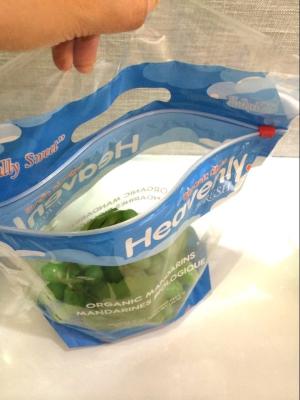 China BOPP Anti Fog Fresh Lettuce Salad Fruits Packaging Bags 35micron Custom Printed Logo for sale