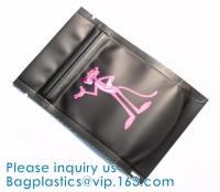 China Custom Aluminized Mylar Stand Up Zipper Bags 200g 500g Flat Bottom with Euro Hole for sale