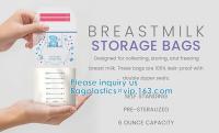 China 100% Food Grade Silicone Reusable Breastmilk Storage Bags Leakproof Freezer Safe -20°C to 230°C for sale