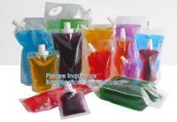 China BPA Free Stand Up Drink Spout Pouch 500ml Leak Proof Water Bottle Nozzle Bag for Beverage Juice Milk Coffee for sale