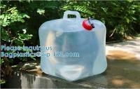 China Collapsible Water Container with Spigot 5.3 Gallon Portable Camping Storage Jug BPA Free for sale