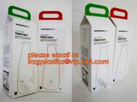China BPA Free Reusable Drink Pouches 450ml Stand Up Juice Bags with Straws for Party for sale