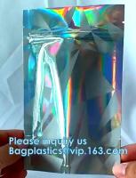 China Resealable Foil Mylar Bags 7.5x10cm 100 Pack Smell Proof Aluminum Zipper Pouch for sale