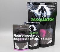 China Child Resistant Smell Proof Mylar Pouches 28g ASTM D3475 Certified Locking Bags for sale