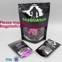 China Child Resistant Smell Proof Mylar Pouches 28g ASTM D3475 Certified Locking Bags for sale