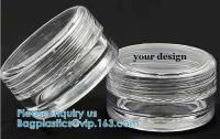 China 5g 5ml Small Cream Clear Plastic Pot With Screw Cap Cosmetic Container Empty Plastic Jar for sale