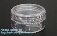 China 5g 5ml Small Cream Clear Plastic Pot With Screw Cap Cosmetic Container Empty Plastic Jar for sale