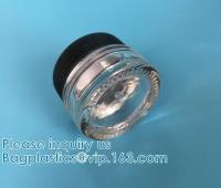 China 5ml 7ml 10ml Clear Glass Jar with Child Resistant Cap for Concentrate Storage for sale
