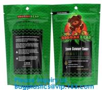 China Zipper Stand Up Pouch Bags 4x6 Inches Moisture Proof Smell Proof Resealable Mylar Bags for Medicine Herb Coffee for sale