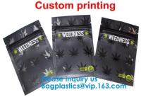 China Zipper Stand Up Pouch Bags 4x6 Inches Moisture Proof Smell Proof Resealable Mylar Bags for Medicine Herb Coffee for sale