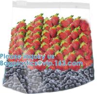 China Custom Printed LDPE Double Zipper Slider Food Storage Bags 10 Color Printing for sale