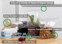 China Custom Printed LDPE Double Zipper Slider Food Storage Bags 10 Color Printing for sale