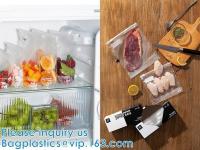 China Custom Printed LDPE Double Zipper Slider Food Storage Bags 10 Color Printing for sale