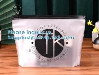 China Custom Biodegradable Cosmetic Makeup Pouch with Zipper Travel Toiletry Bag 20x15cm for sale