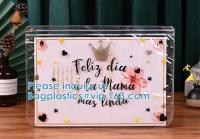 China Mini Clear PVC Cosmetic Organizer Pouches 10 Pack 9.45x6.3 Inches Waterproof Zipper Bags for sale