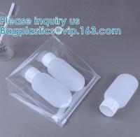 China Custom Transparent PVC Zipper Cosmetic Bag 25.5x19cm Leather Clutch Pouch for Daily Use for sale
