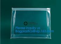 China Custom PVC Cosmetic Bag Transparent Clear Makeup Pouch 11.5x16.5cm Waterproof Reusable for sale