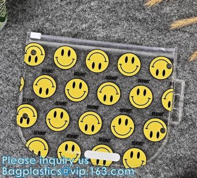 China Biodegradable Matte Frosted PVC EVA Zipper Bag 100-500microns for Swimwear Cosmetic Packaging for sale