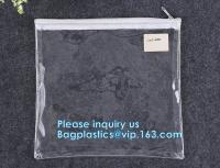 China Biodegradable Matte Frosted PVC EVA Zipper Bag 100-500microns for Swimwear Cosmetic Packaging for sale