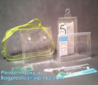 China Biodegradable Matte Frosted PVC EVA Zipper Bag 100-500microns for Swimwear Cosmetic Packaging for sale