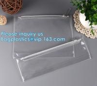 China Biodegradable Customized PVC Matte Accessories Plastic Packaging Bag, Jewelry Pouch With Zipper Bag for sale