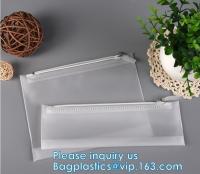 China Biodegradable Customized PVC Matte Accessories Plastic Packaging Bag, Jewelry Pouch With Zipper Bag for sale