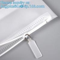 China Biodegradable Customized PVC Matte Accessories Plastic Packaging Bag, Jewelry Pouch With Zipper Bag for sale