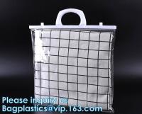 China Custom PVC Garment Hanger Bags with Button Closure 20x30cm for Underwear Packaging for sale