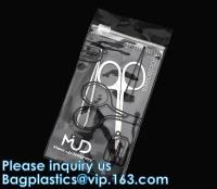 China Custom PVC Garment Hanger Bags with Button Closure 20x30cm for Underwear Packaging for sale