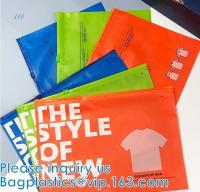 China Custom PVC Zipper Top Apparel Bags for Clothing Shoes Cosmetics 12 Colors for sale