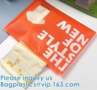 China Custom PVC Zipper Top Apparel Bags for Clothing Shoes Cosmetics 12 Colors for sale