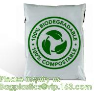 China Eco Friendly Compostable Poly Mailer 100 Pack Self Adhesive Built In Handle Shipping Envelope 3 Mil Thick for sale
