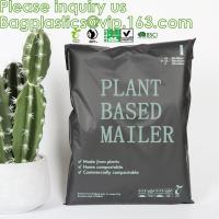 China Eco Friendly Compostable Poly Mailer 100 Pack Self Adhesive Built In Handle Shipping Envelope 3 Mil Thick for sale