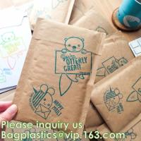 China 100% Recycled Kraft Paper Padded Envelopes 4x8 Inches Eco Friendly Biodegradable Cushioning Mailers for sale