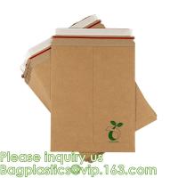 China 100% Recycled Kraft Paper Padded Envelopes 4x8 Inches Eco Friendly Biodegradable Cushioning Mailers for sale