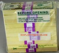 China Tamper Evidence Security Bags with Barcode Serial Number 10x13 Inch 100 Pack Bank Deposit for sale