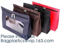 China Zipper Security Bank Deposit Bag 11x6.25 inch Water Resistant Nylon Cash Bag with Key Lock for sale