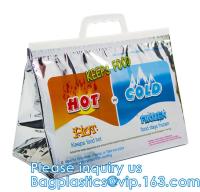 China Insulated Thermal Cooler Bag Aluminum Foil EPE Pearl Cotton 51x49 cm Reusable Grocery Freezer Bag for sale