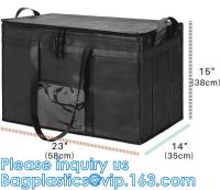 China Extra Large Insulated Cooler Bag 10x10x10 Inch Heavy Duty Reusable Tote for Food Delivery for sale