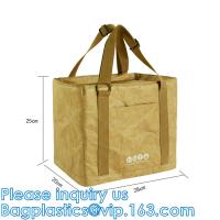 China Custom Insulated Cooler Tote Bag 10x10x10 inch Nylon Polyester Thermal Lunch Bag for Food Transport for sale
