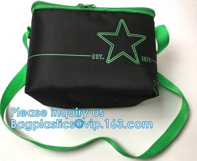 China Oxford Cloth Insulated Reusable Grocery Shopping Bag XL 23x15x14 Inch Zippered Top Cold for sale