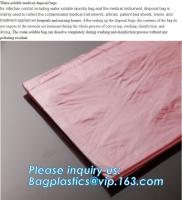 China Biodegradable PVA Water Soluble Laundry Bag 660x840mm for Hospital Infection Control for sale