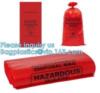 China Polypropylene Biohazard Disposal Bags 135°C Sterilization Biohazard Symbol Waste Bags for sale