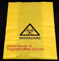 China Biohazard Waste Bags 10 Gallon 24 Inch Red Sterilized Disposal Bags with Ties for sale