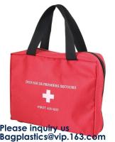 China Portable First Aid Bag 9x5x3 inch Empty Medical Kit Pouch for Travel Camping Hiking for sale